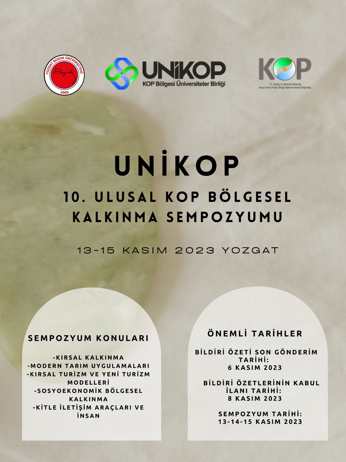 UNİKOP 10. Bölgesel Kalkınma Sempozyumu | Nevşehir Hacı Bektaş Veli ...