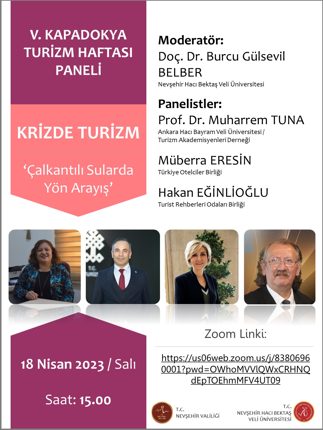 “V. Kapadokya Turizm Haftası: Krizde Turizm” Konulu Panel | Nevşehir ...
