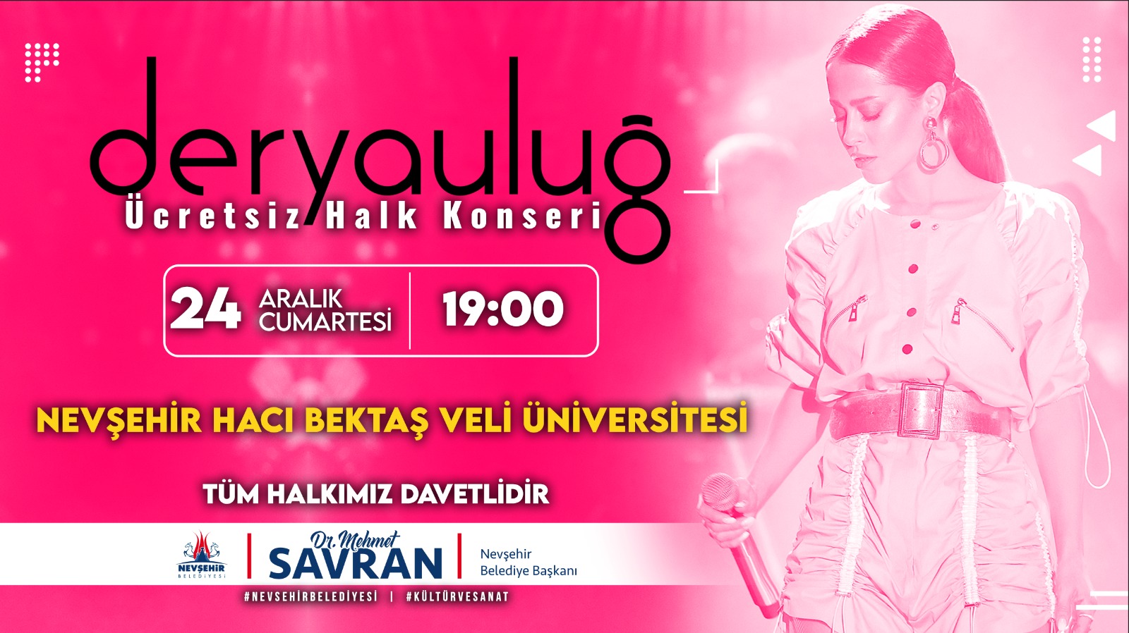 Derya Uluğ Konseri | Ürgüp Sebahat ve Erol TOKSÖZ Turizm Meslek Yüksekokulu